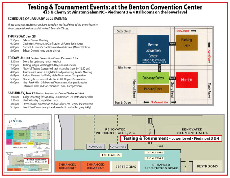 Benton Convention Center Event Schedule | PDF