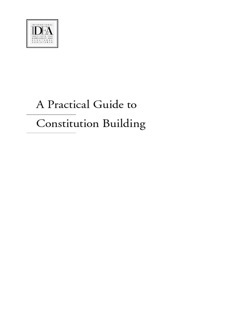 A Practical Guide To Constitution Building 0 | PDF | Legislature ...