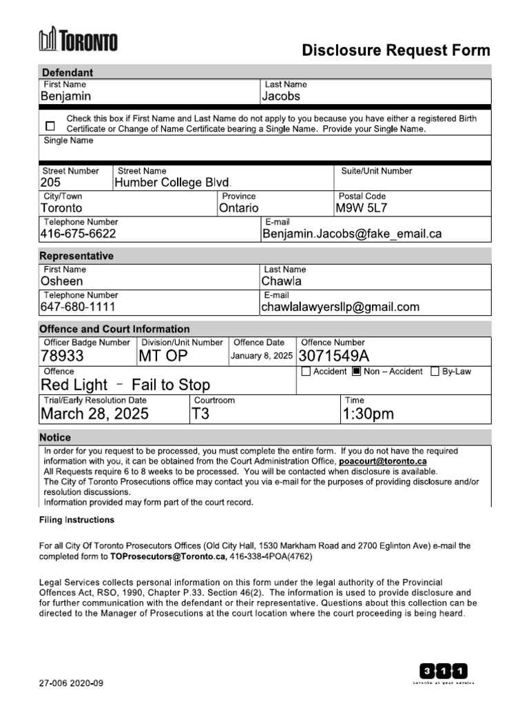 Disclosure Request Form | PDF