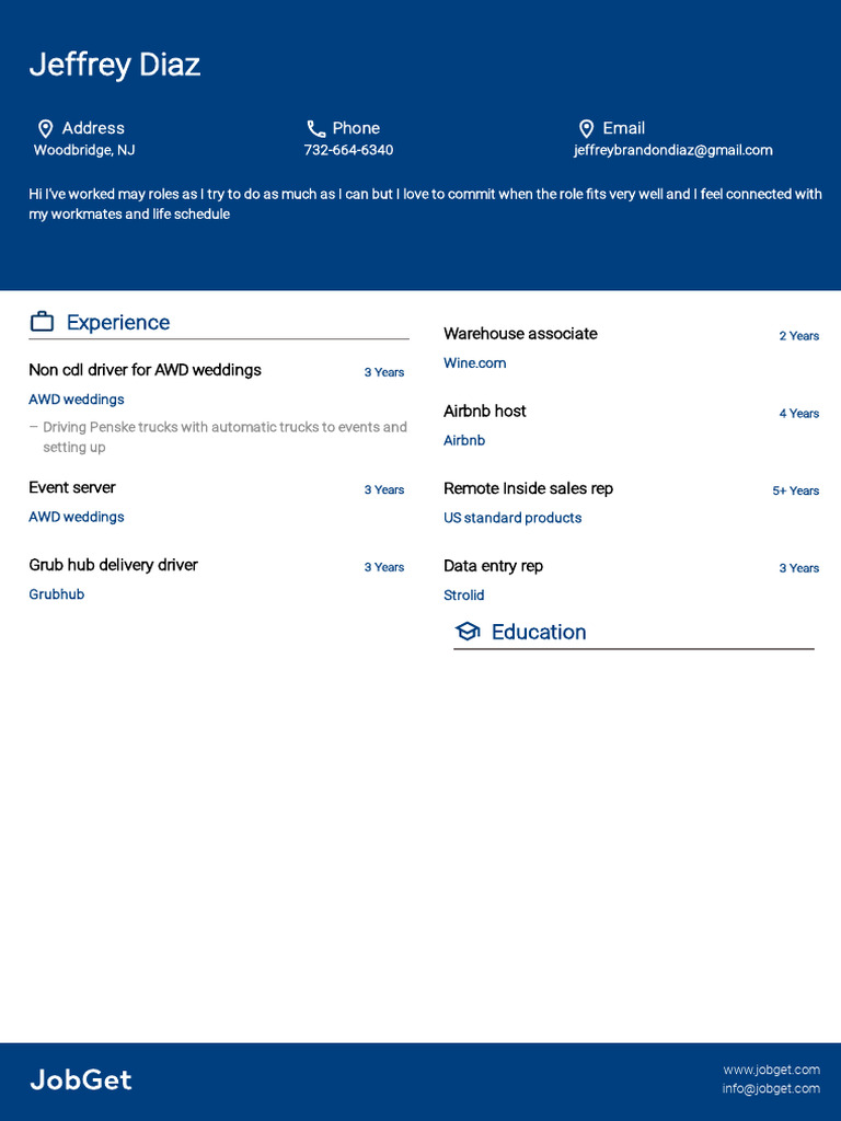 Jeffrey Diaz Resume | PDF