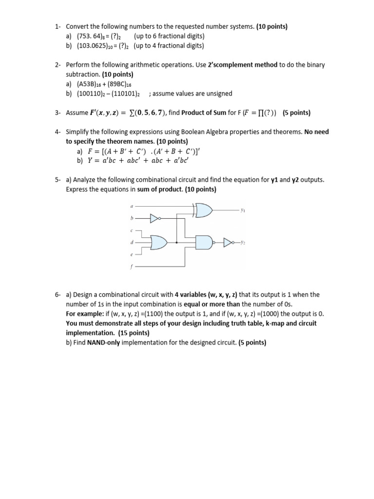 Sample Midterm Exam | PDF