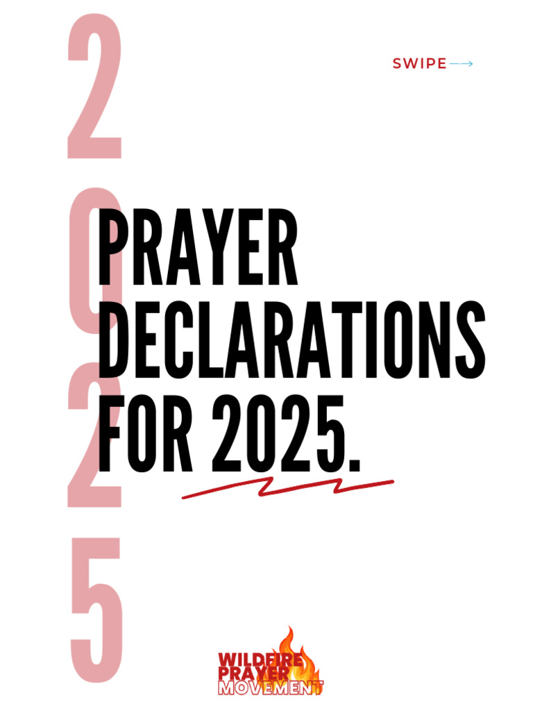 2025 Powerful Prayer Declarations | PDF | Jesus | Assurance (Theology)