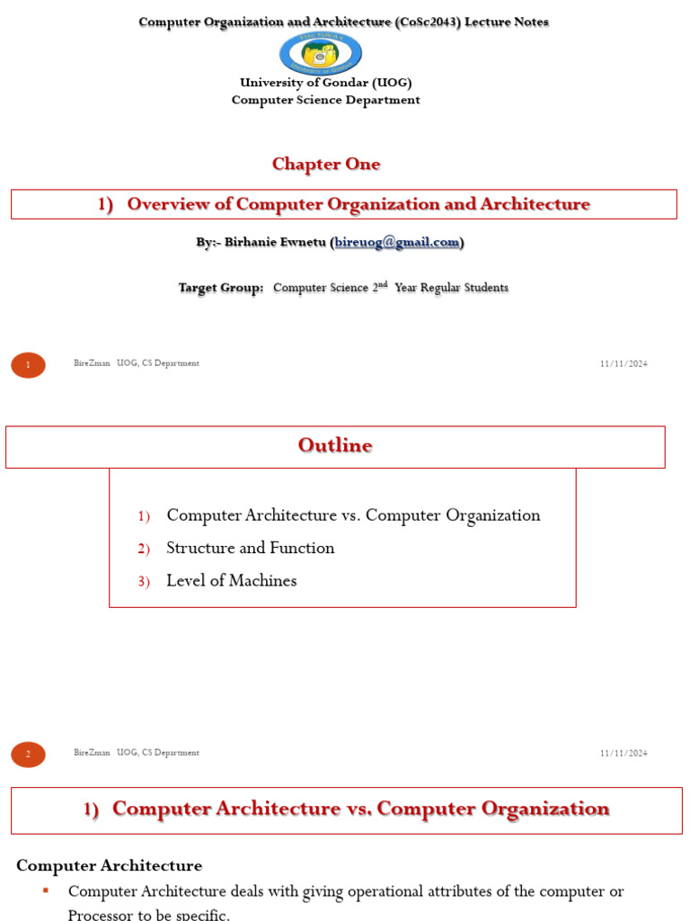 computer organaization | PDF | Central Processing Unit | Computer Architecture