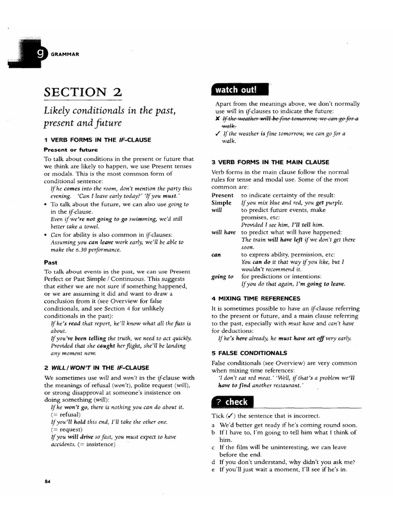 Conditionals explicacion | PDF