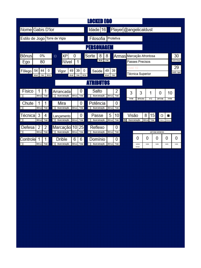 Ficha de Craque - Defensor.-1 | PDF