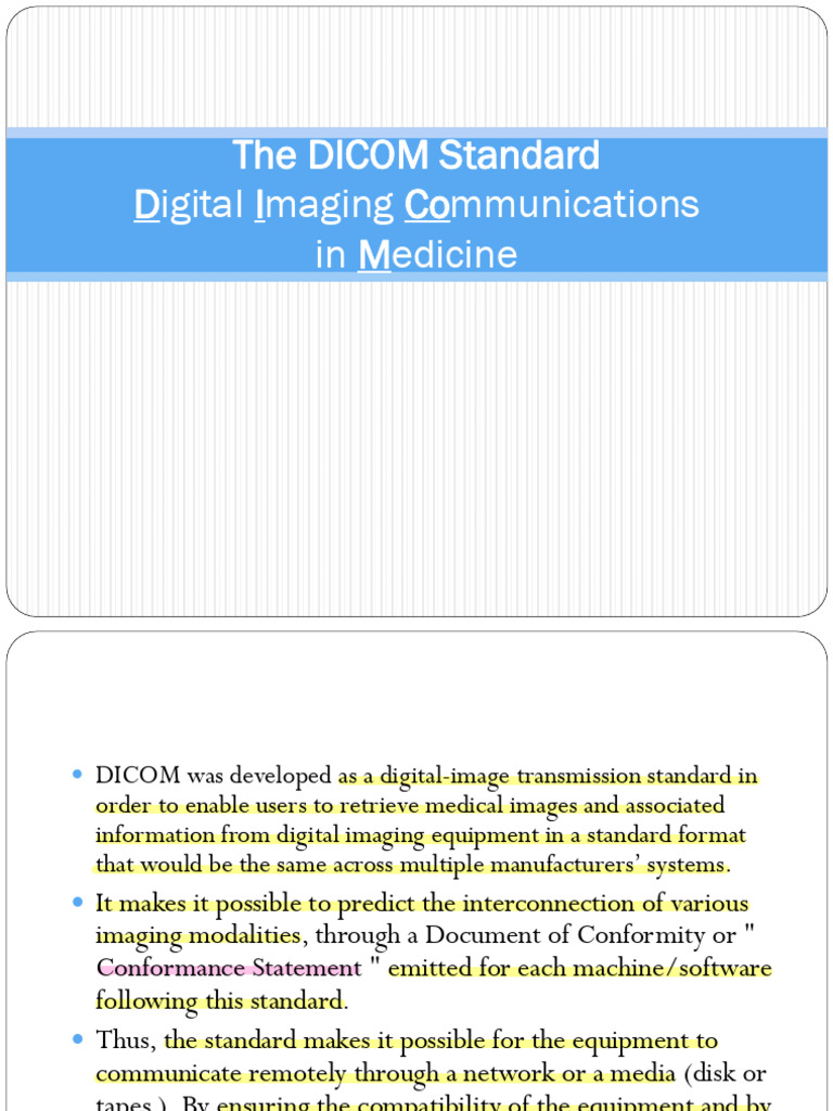Lect 4 DICOM | PDF | Medical Imaging | String (Computer Science) Lect 4 DICOM | PDF | Medical Imaging | String (Computer Science)