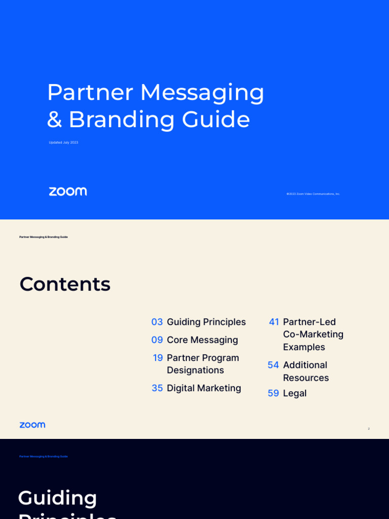 Zoom Partner Branding & Messaging Guide | PDF | Brand | Mobile App