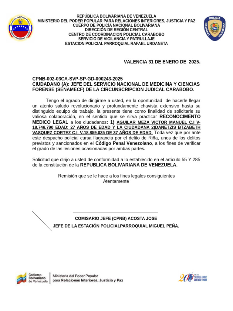 Oficio Senamecf | PDF