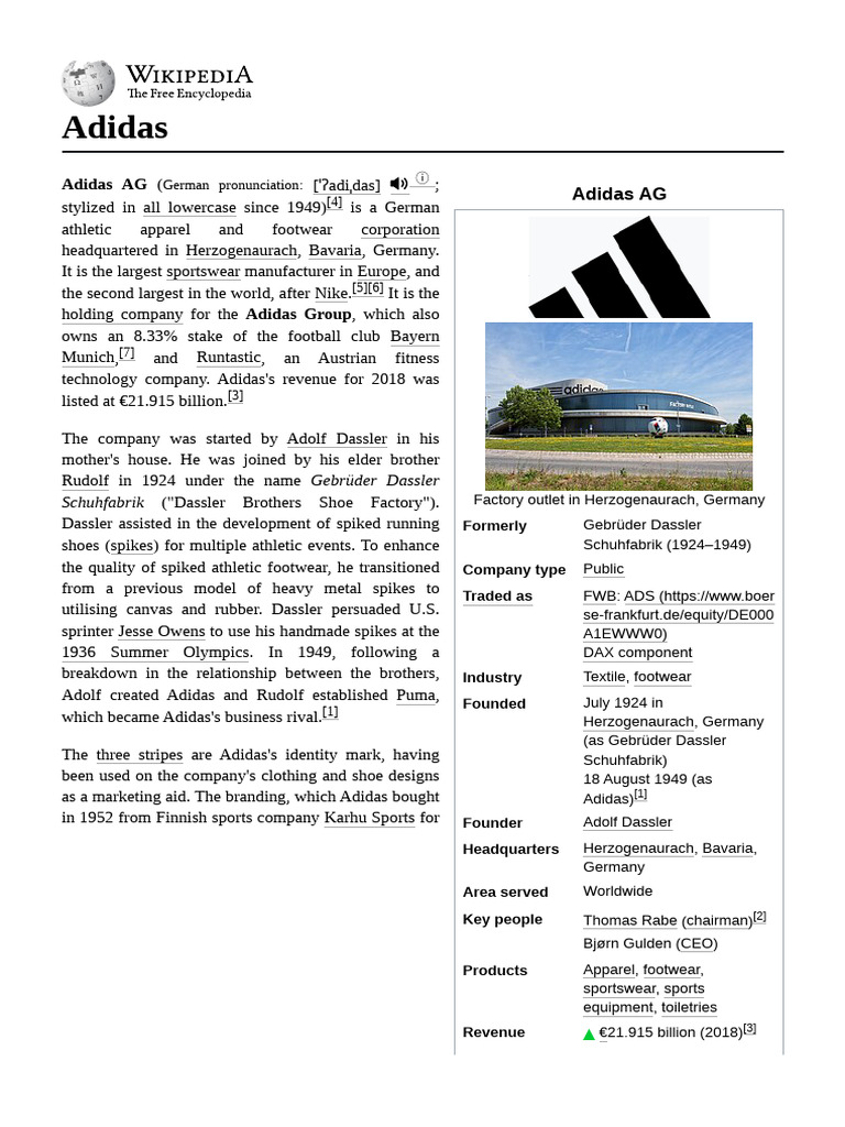 Adidas | PDF | Adidas