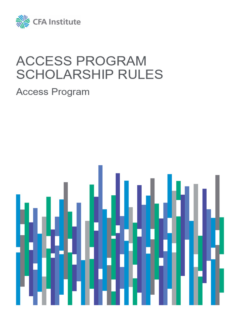 CFA Access Scholarship Program Rules | PDF