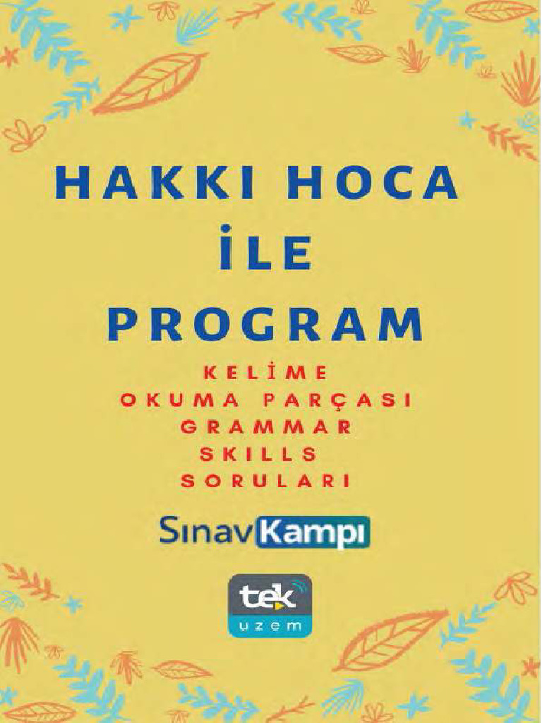 Yds Calisma Programi 2020 | PDF