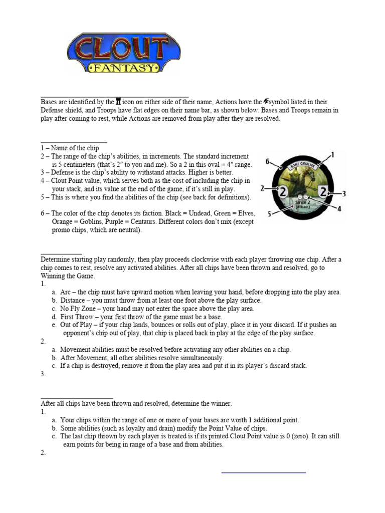 Quick Start Guide to Clout Fantasy Game | PDF