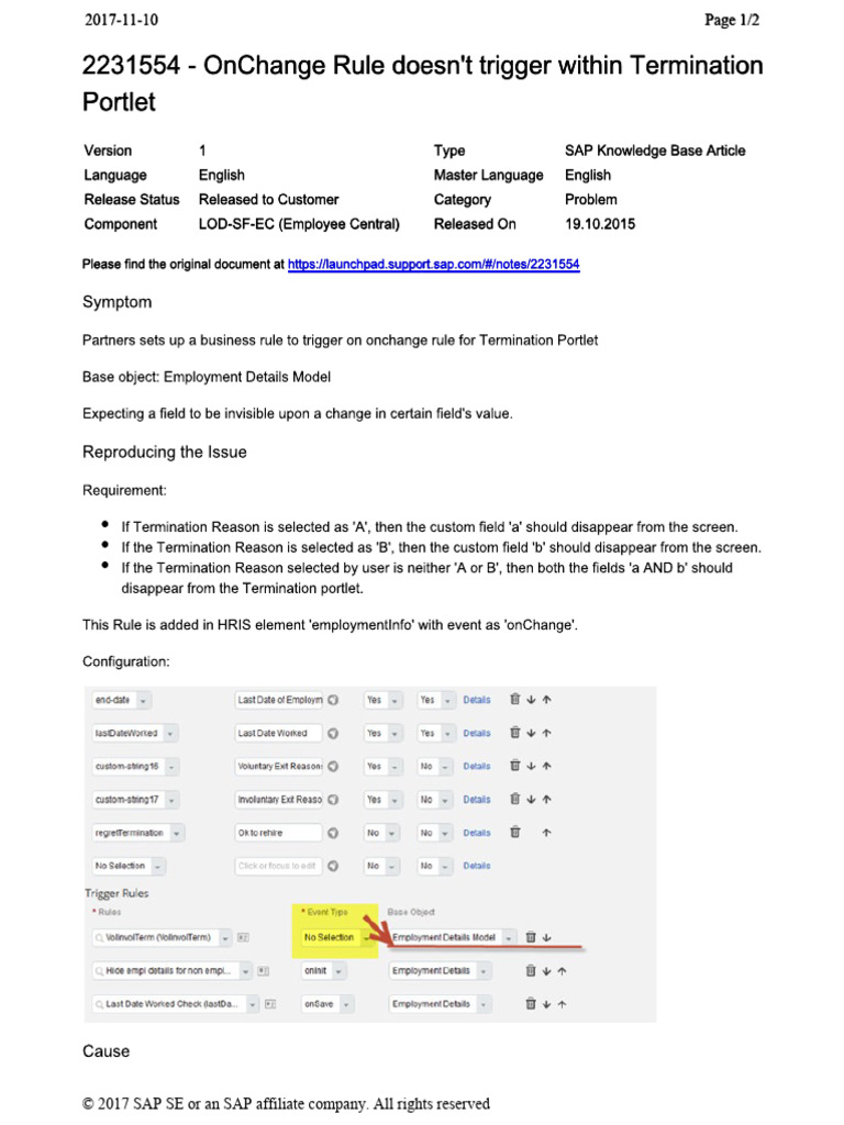 Fields disable rule | PDF