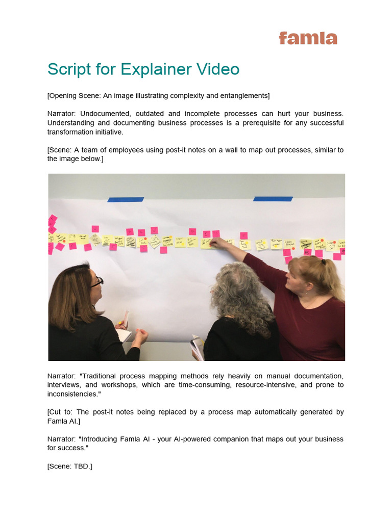 Famla AI - Script For Explainer Video | PDF | Artificial Intelligence | Intelligence (AI ...