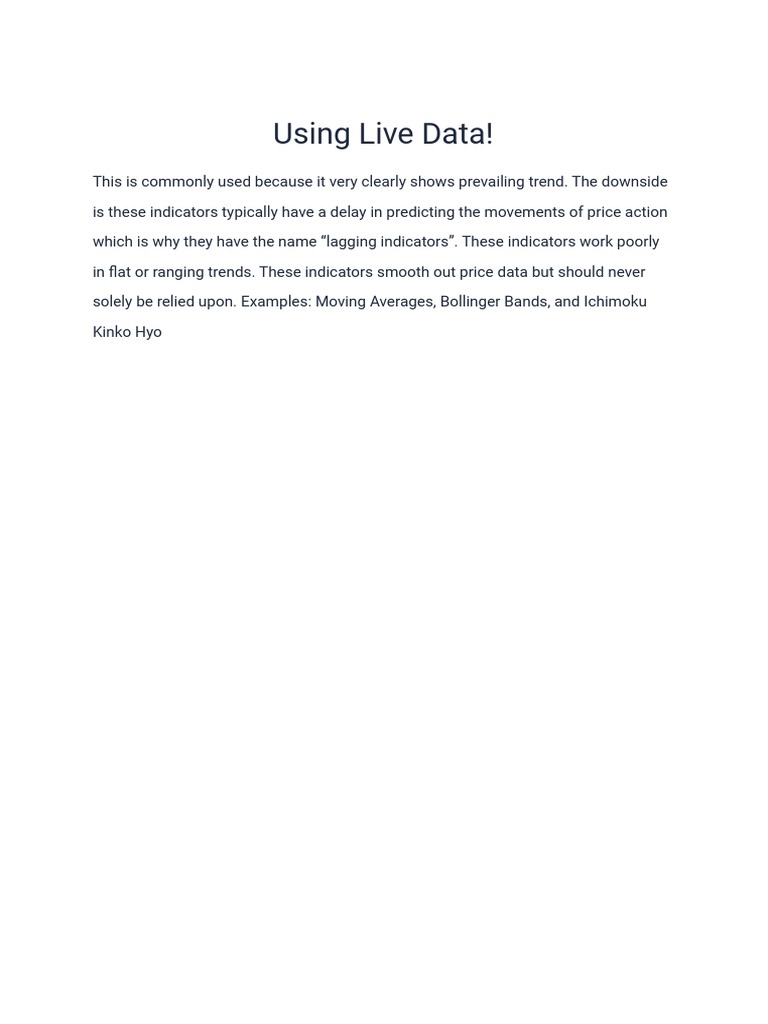 Using Live Data! | PDF