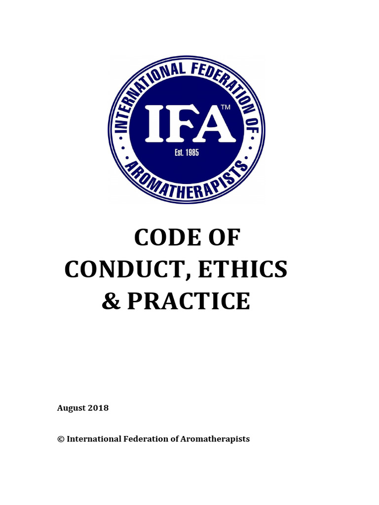 IFA_CODE_OF_CONDUCT_ETHICS__PRACTICE | PDF | Discrimination | Consent