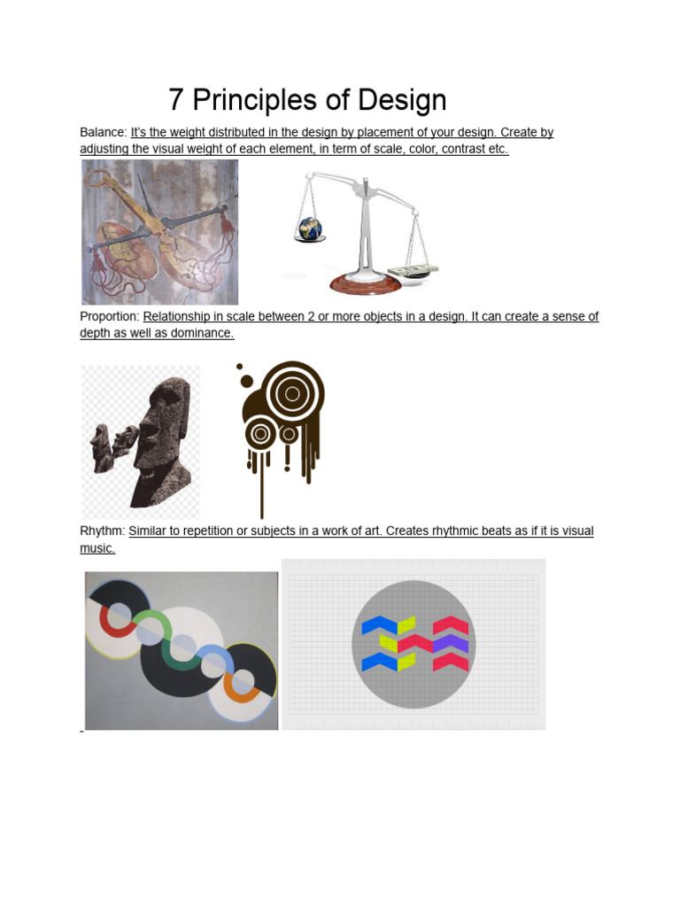 7 Priciples of Desgin | PDF