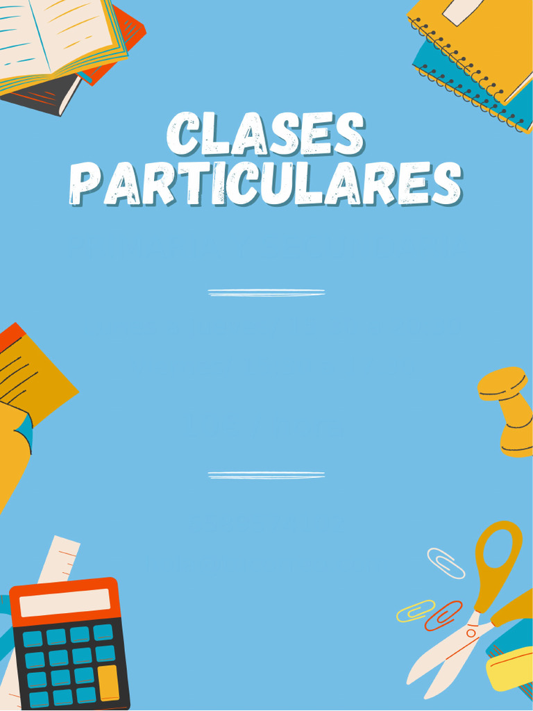 Plantilla-anuncio-clases-particulares | PDF