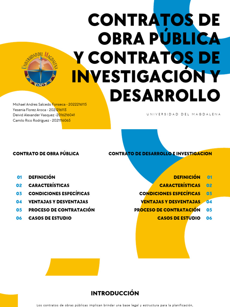 Contratos Publicos y Contratos de Desarrollo e Investigacion | PDF ...