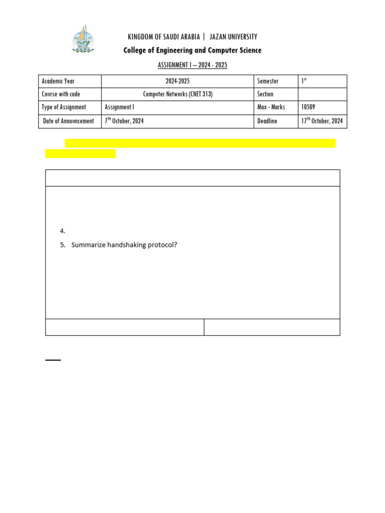 Comp NWS Assignment I 2025 Semester 1 | PDF