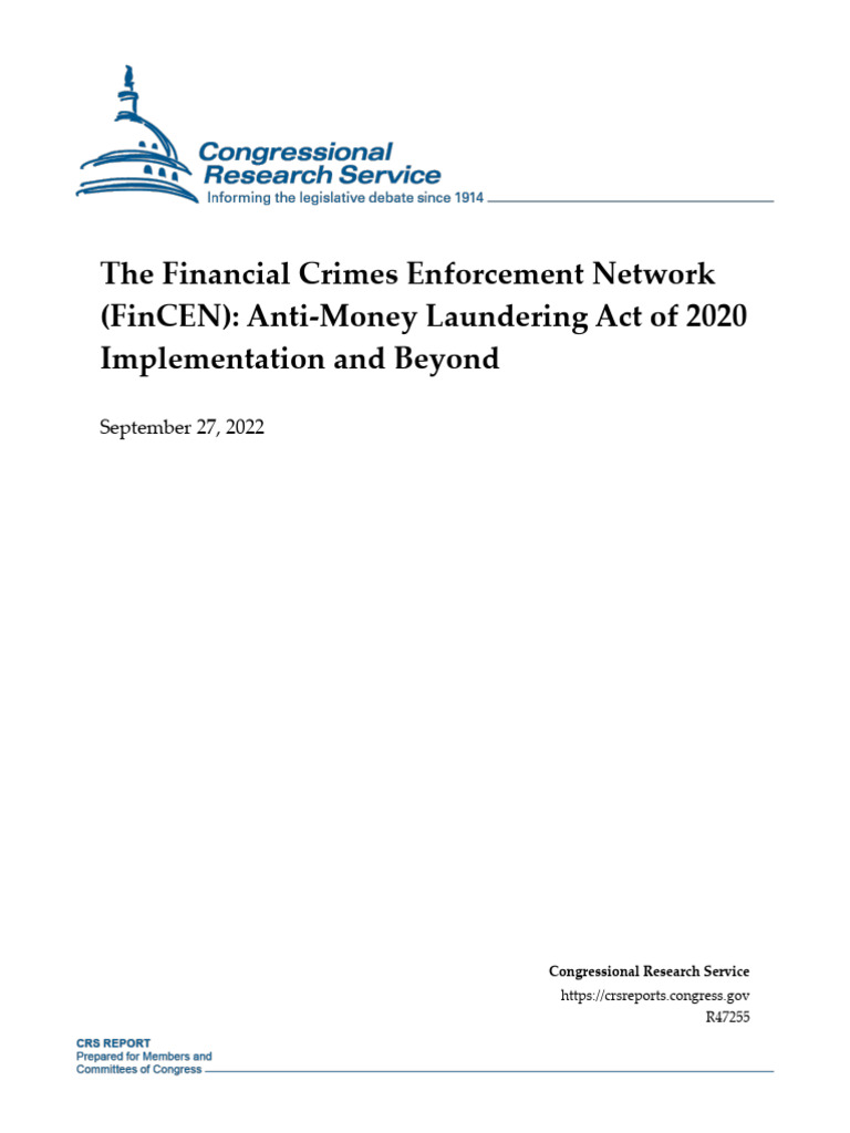 FinCEN - Anti-Money Laundering Act of 2020 Implementation and Beyond ...