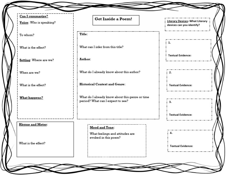 Analyzing Poetic Elements and Context | PDF