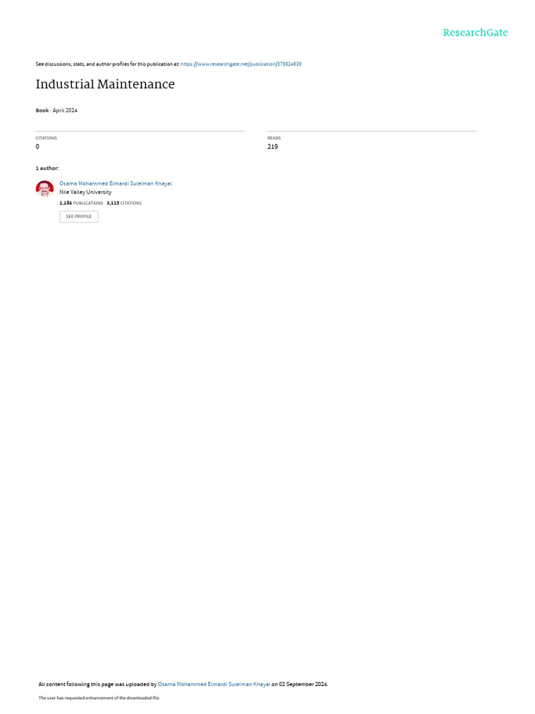 Industrial Maintenance | PDF | Artificial Intelligence | Intelligence (AI) & Semantics