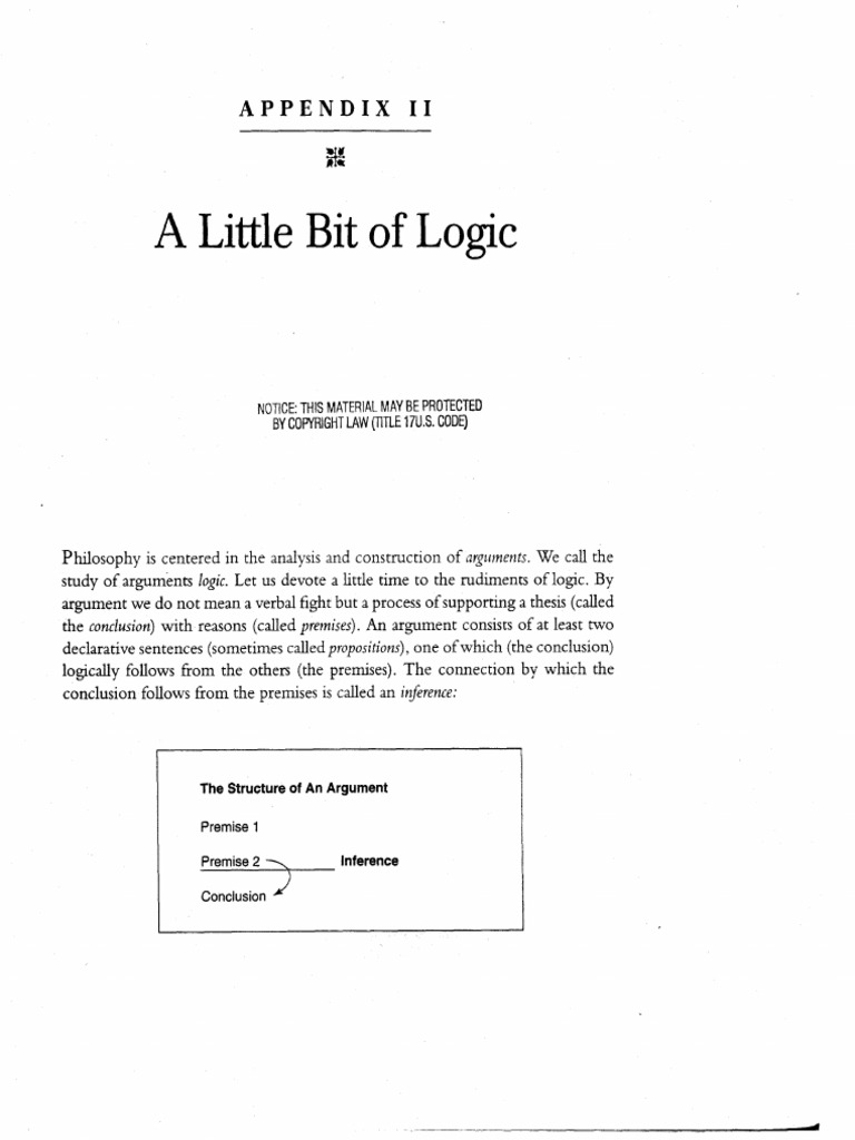 Pojman - A Little Bit of Logic | PDF