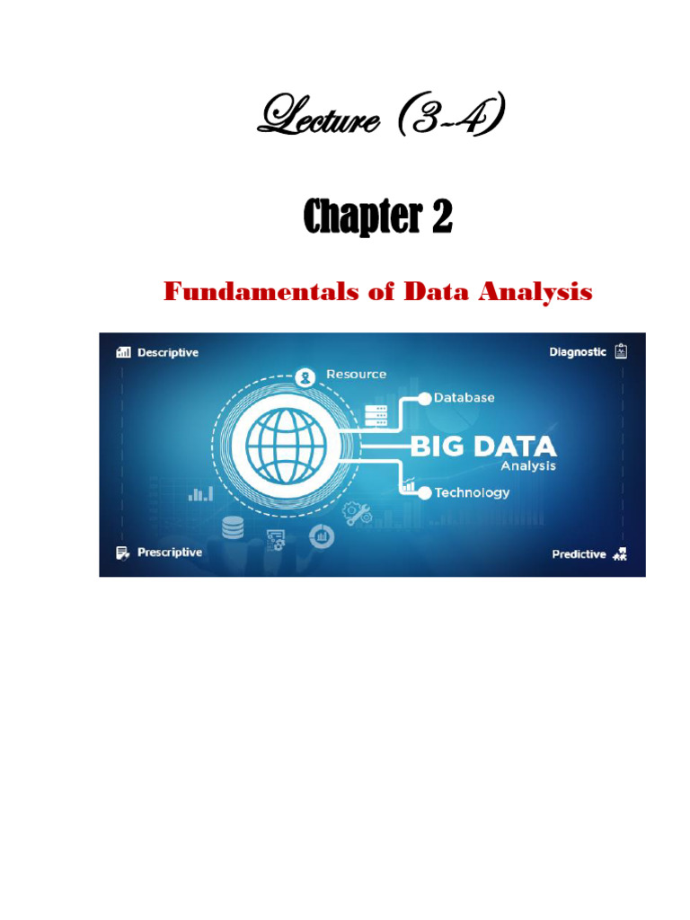 BDA-24 - Lect (3-4) - (Fundamentals of Data Analysis) | PDF | Data ...