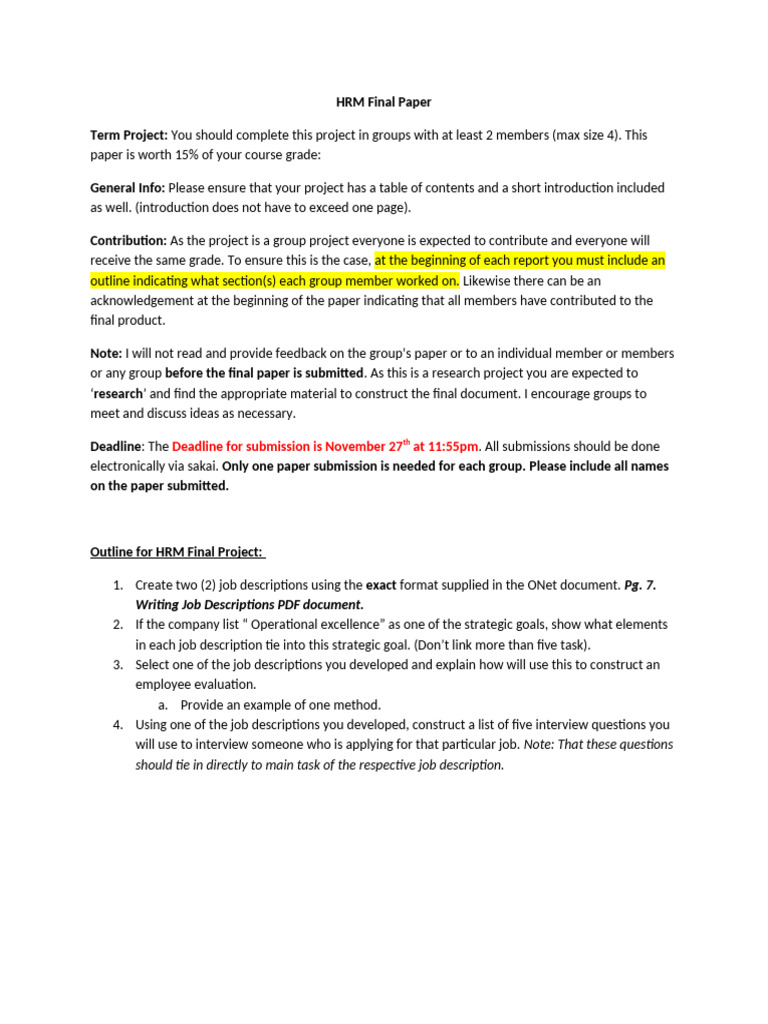 Term Project Fall 2019 | PDF