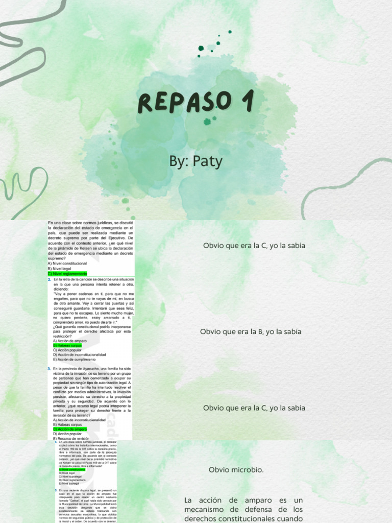 Homework Civica - Repaso 1 | PDF