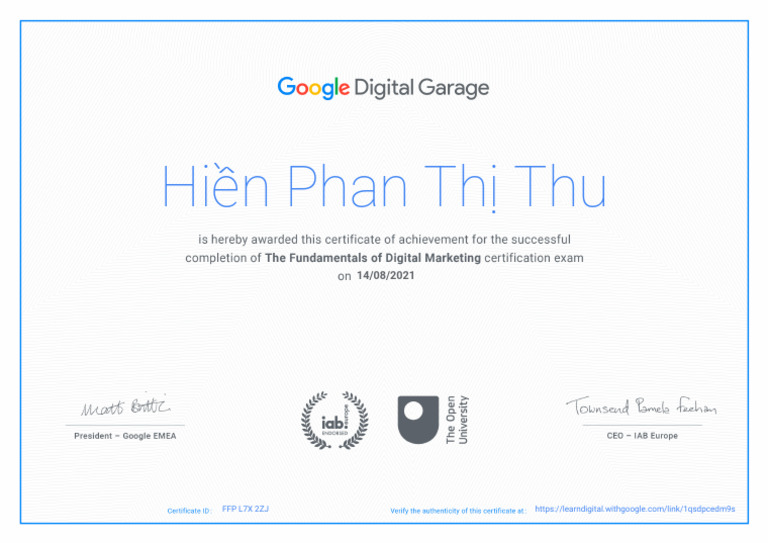 Hien Phan GoogleMarketing | PDF