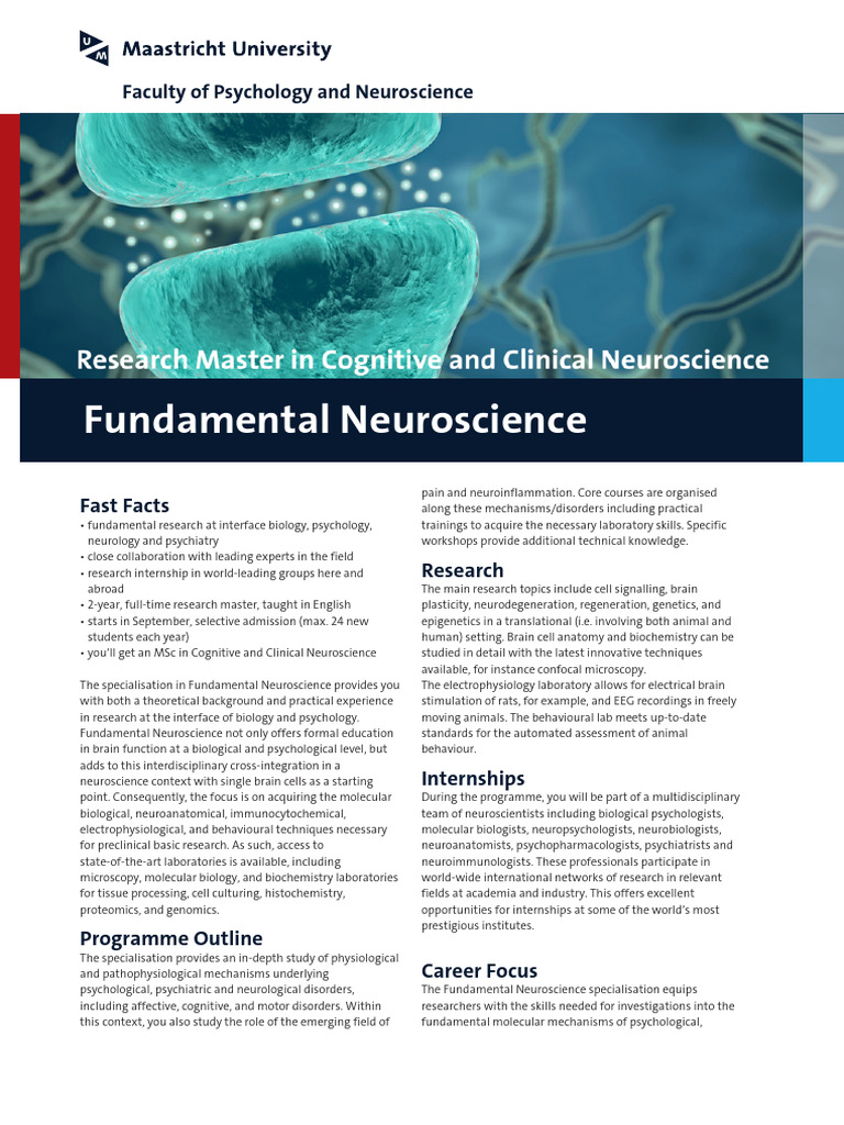 FPN Master Flyer - RM Fundamental Neuroscience | PDF | Neuroscience | Psychology
