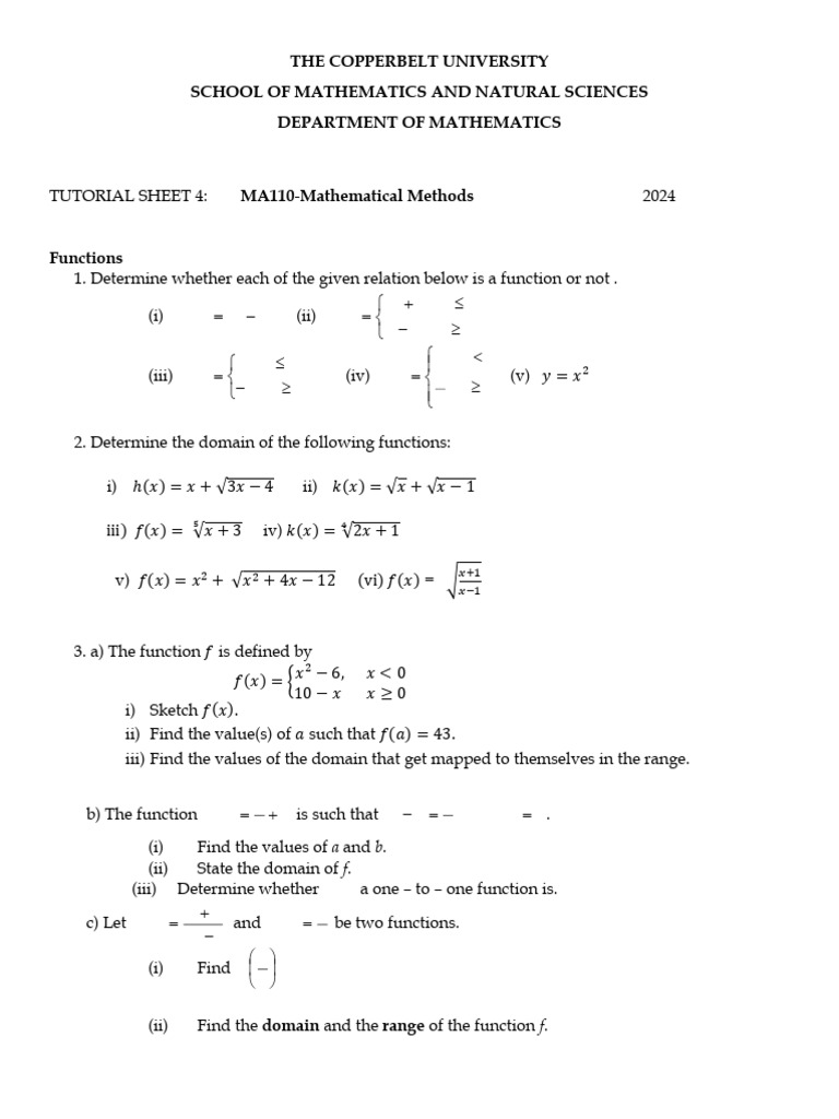 T4 Function | PDF | Function (Mathematics) | Algebra T4 Function | PDF | Function (Mathematics) | Algebra