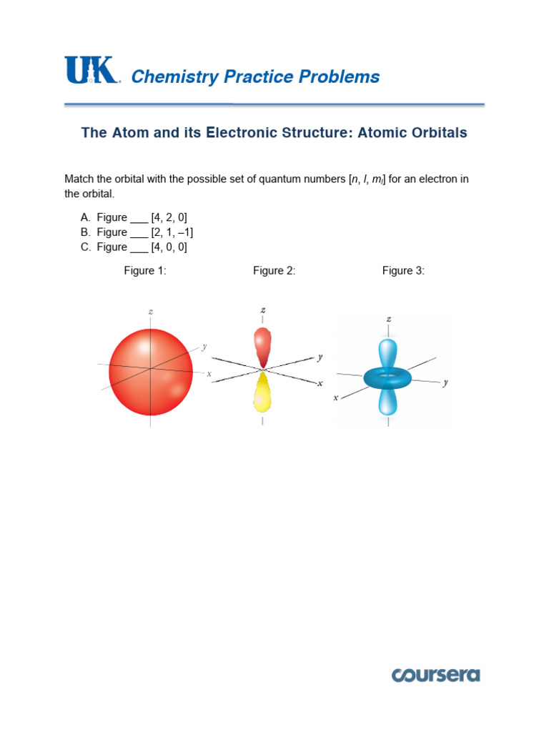 Chemistry Quantum Number Quiz | PDF