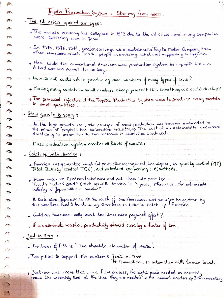 Toyota Production System | PDF