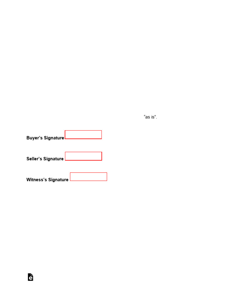 Bicycle Bill of Sale Agreement | PDF