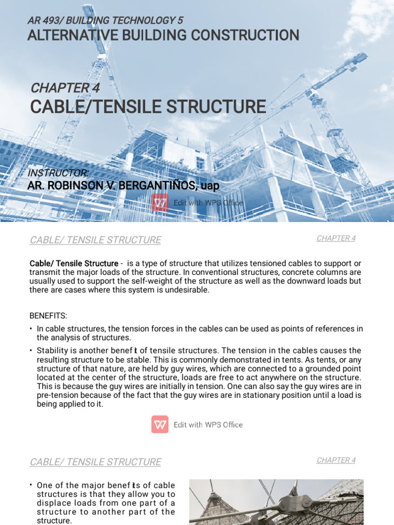 Cable_Tensile-Structure | PDF | Building Engineering | Structural ...