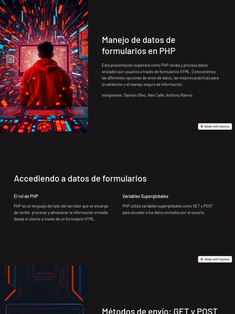 Manejo de Datos de Formularios en PHP | PDF