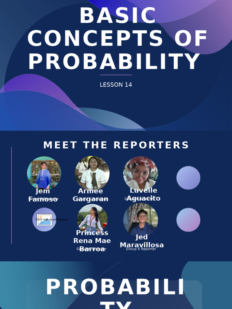 Basic Concepts of Probability Group 6 | PDF | Sampling (Statistics ...