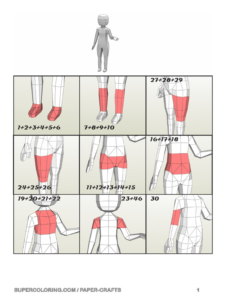 Human Figure Giving Paper Crafts | PDF