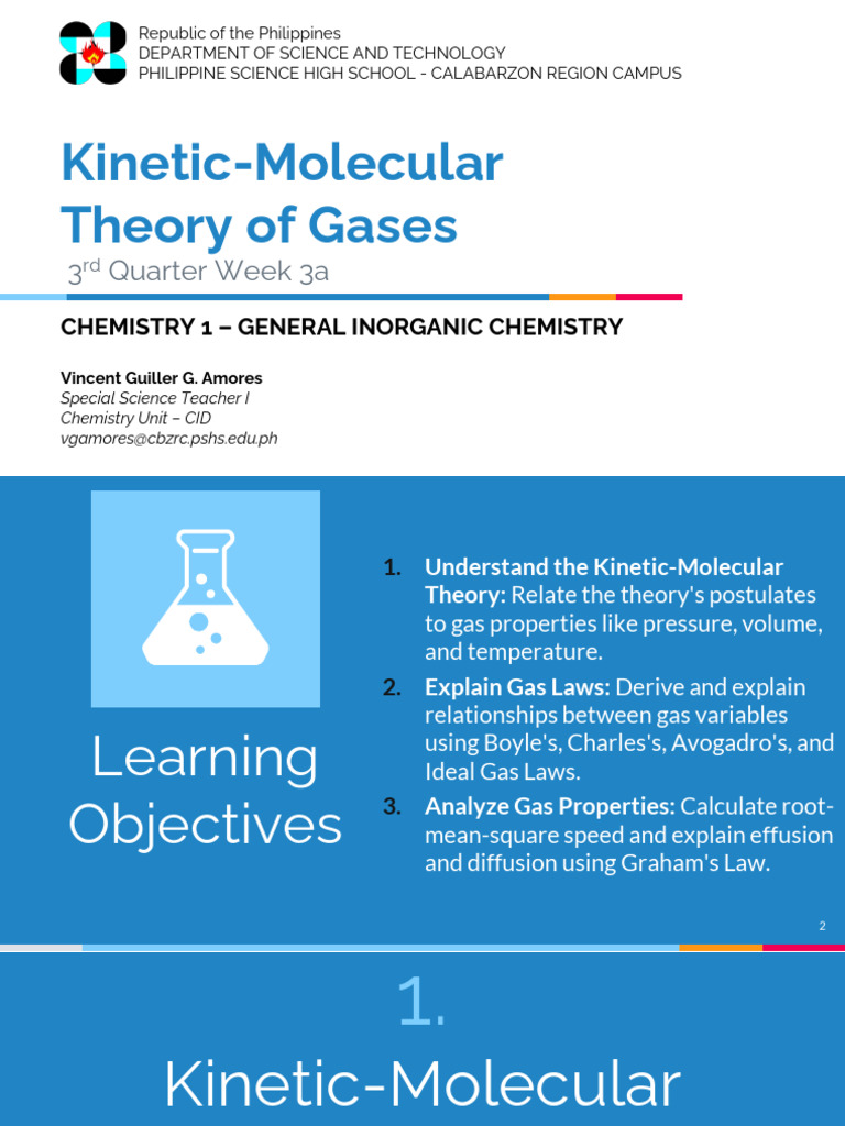 Kinetic-Molecular Theory of Gases Explained | PDF | Gases | Temperature