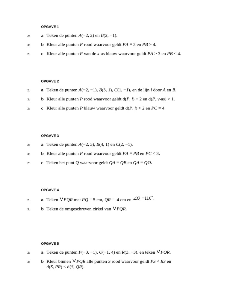 GR13 2V1 Oefentoets H2 | PDF