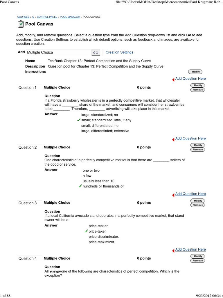 Chapter 12 - Answers | PDF | Perfect Competition | Profit (Economics)