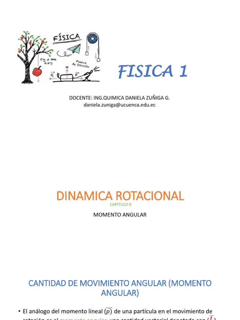 FISICA - Cap6 - Momento Angular | PDF | Esfuerzo de torsión | Momento angular