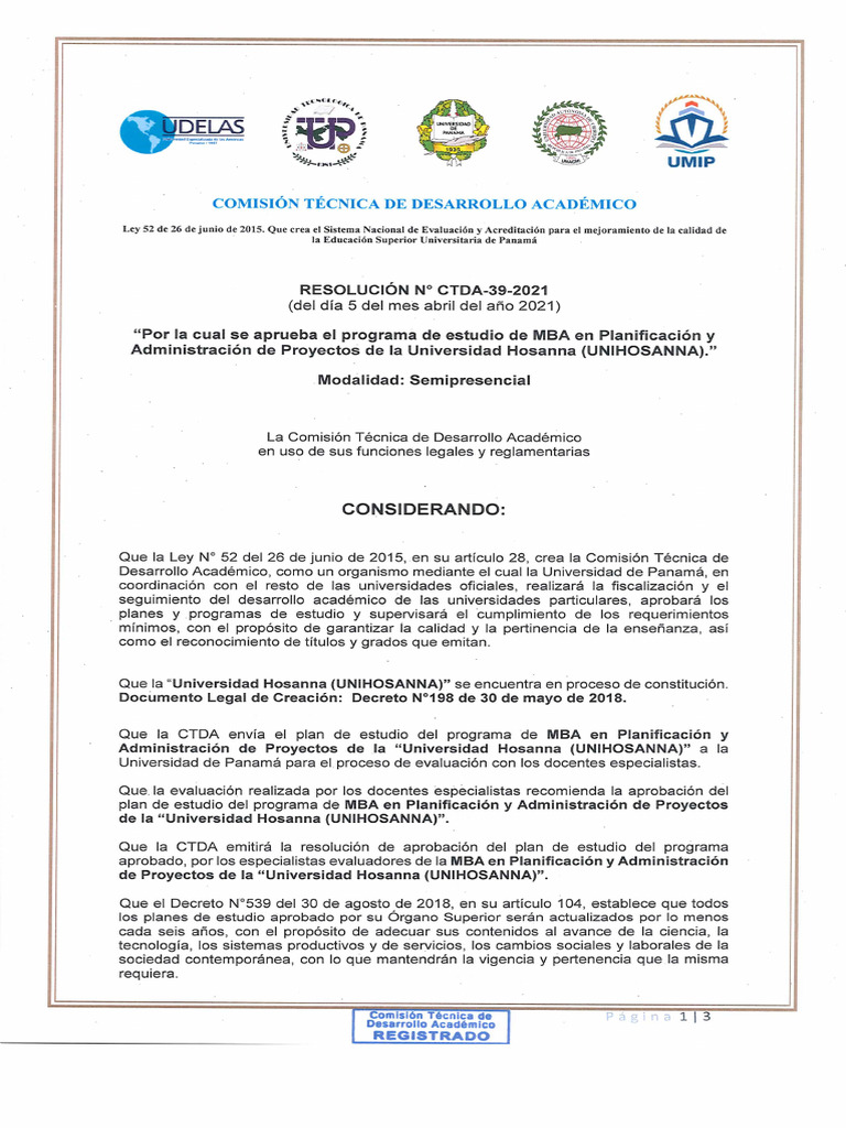 Resolucion Ctda 39 2021 | PDF