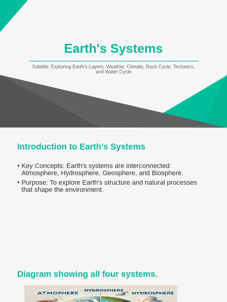 Earths Systems WPS Office | PDF | Plate Tectonics | Rock (Geology)