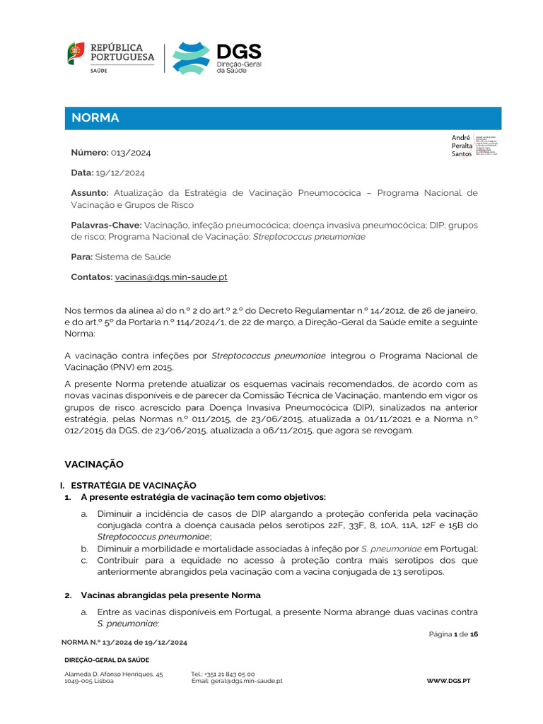 Norma 013 - 19.12.2024 - Atualização Da Estratégia de Vacinação ...