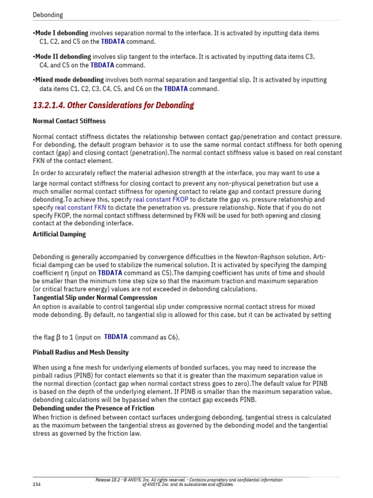 ANSYS Mechanical APDL Contact Technology-248-266 PDF | PDF