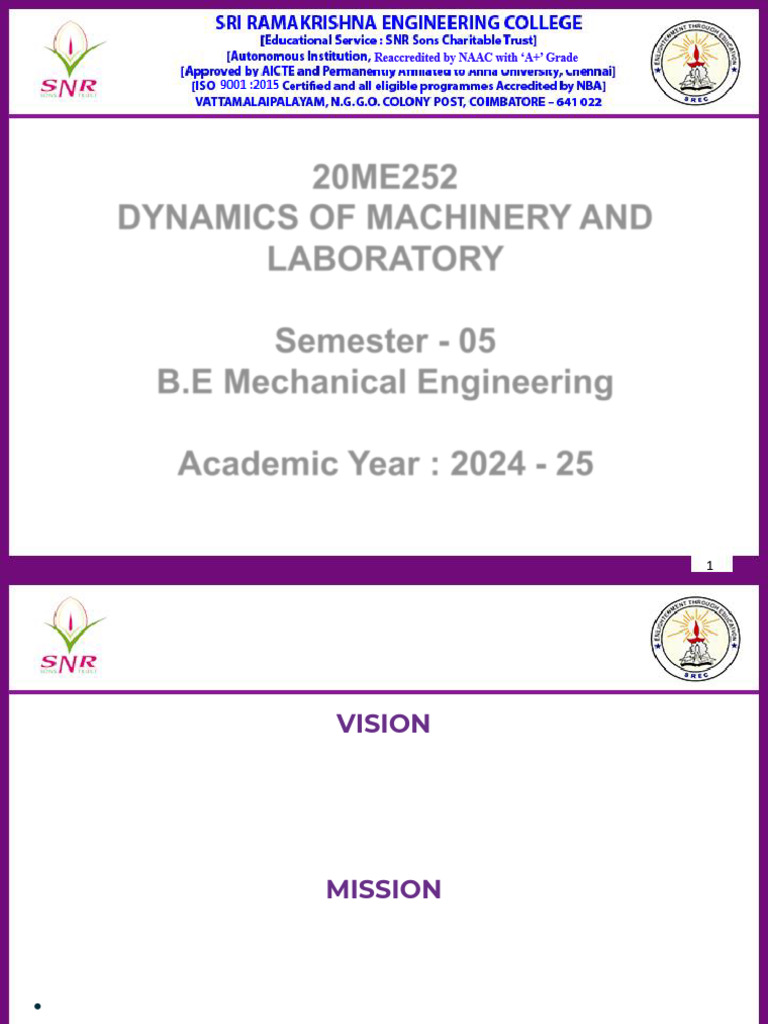 20me252 -Dom Module i | PDF | Force | Engineering